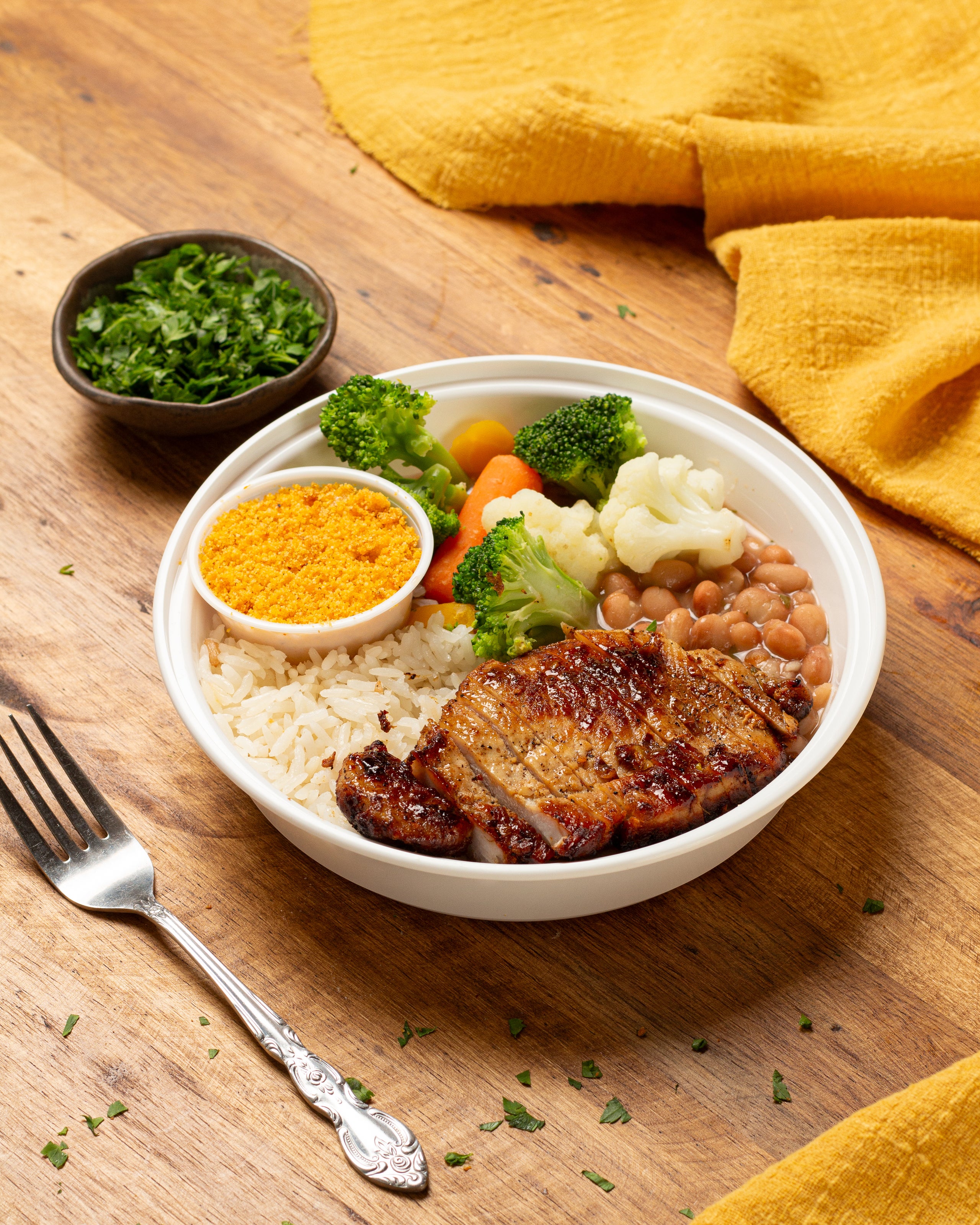 Traditional Brazilian Rice and Beans Plate | Brazilliant café & catering